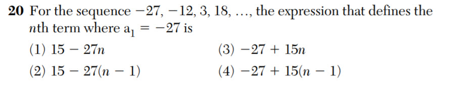 Get the Math and the Points CC Algebra I Regents Aug 2018 #20 | Math ...